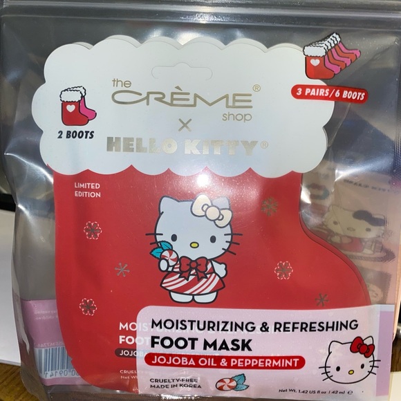 Skincare | The Cream Shop Three Pair Of Foot Masks Jojoba Oil ...